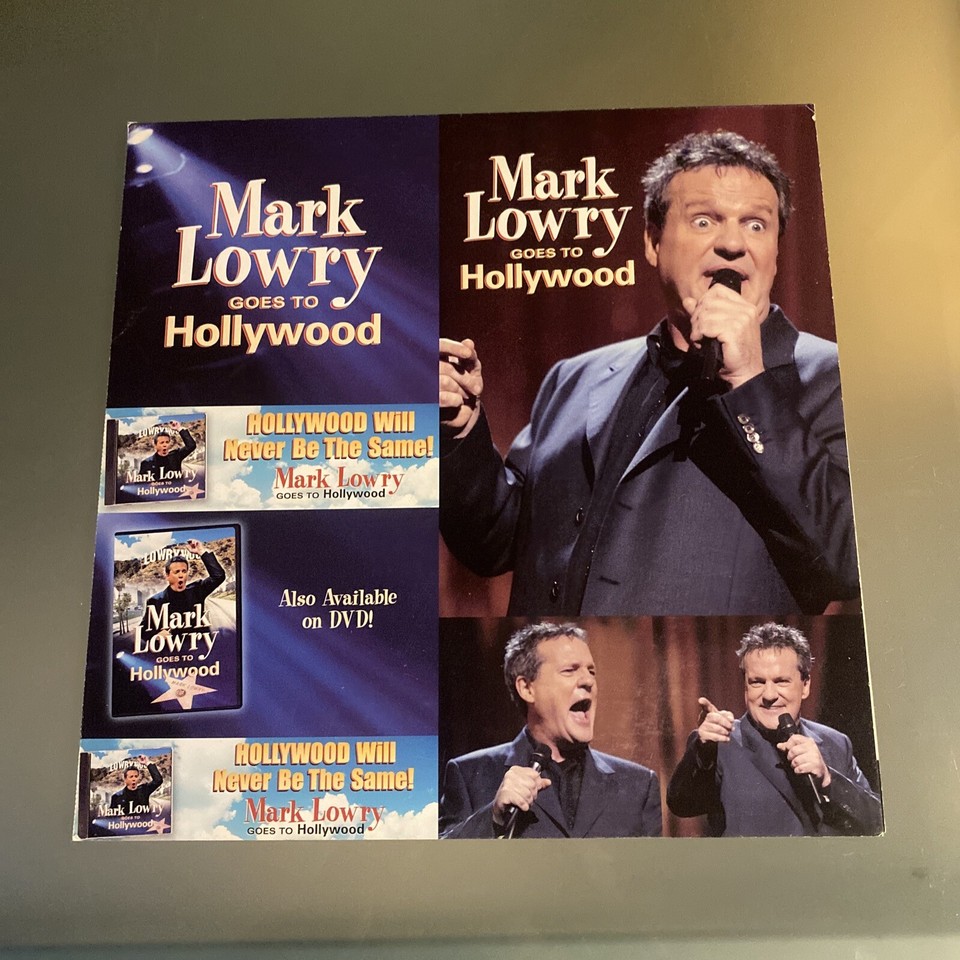 Mark Lowry Goes To Hollywood,, 12x24 Album Flat Poster Christian Comedy ...