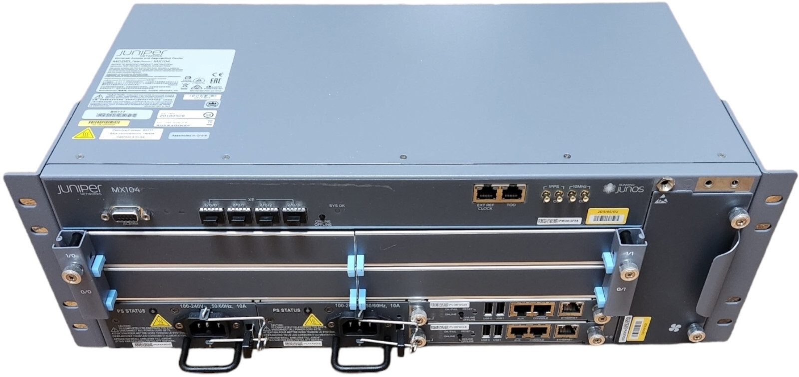 Juniper MX104 Premium Router Bundle with 2x Routing Engines and Dual AC ...