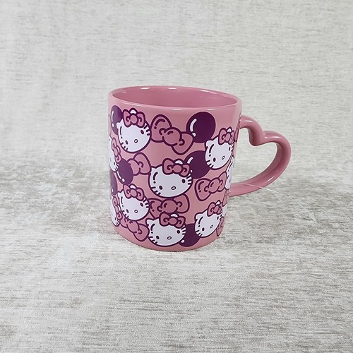 Hello Kitty Heart Handle Hello Kitty Mug Pink NWOT | eBay