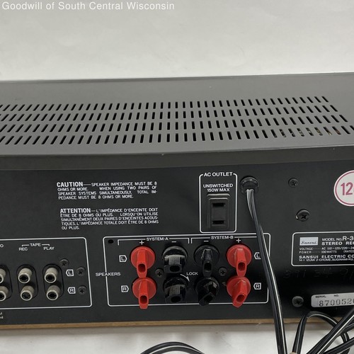 Vintage SANSUI R-30 25w Silverface Stereo Receiver (AM-FM/Phono/Aux ...