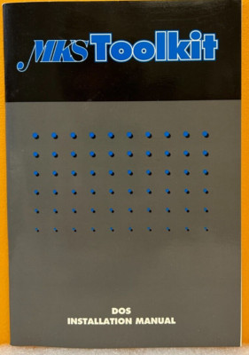 Mortice Kern Systems MKS 1989 Toolkit DOS Installation Manual. | eBay