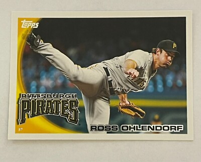 2010 TOPPS ROSS OHLENDORF #284 PITCHER PITTSBURGH PIRATES BASEBALL CARD ...