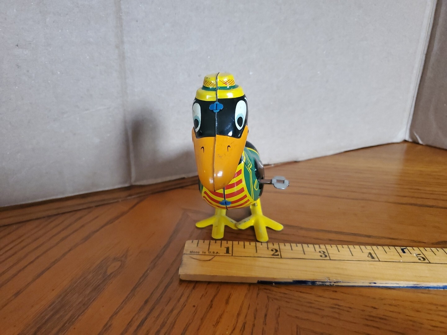 Vintage Cary the Crow Wind Up Hopping Tin Toy Marx Toy Co Made in Japan ...