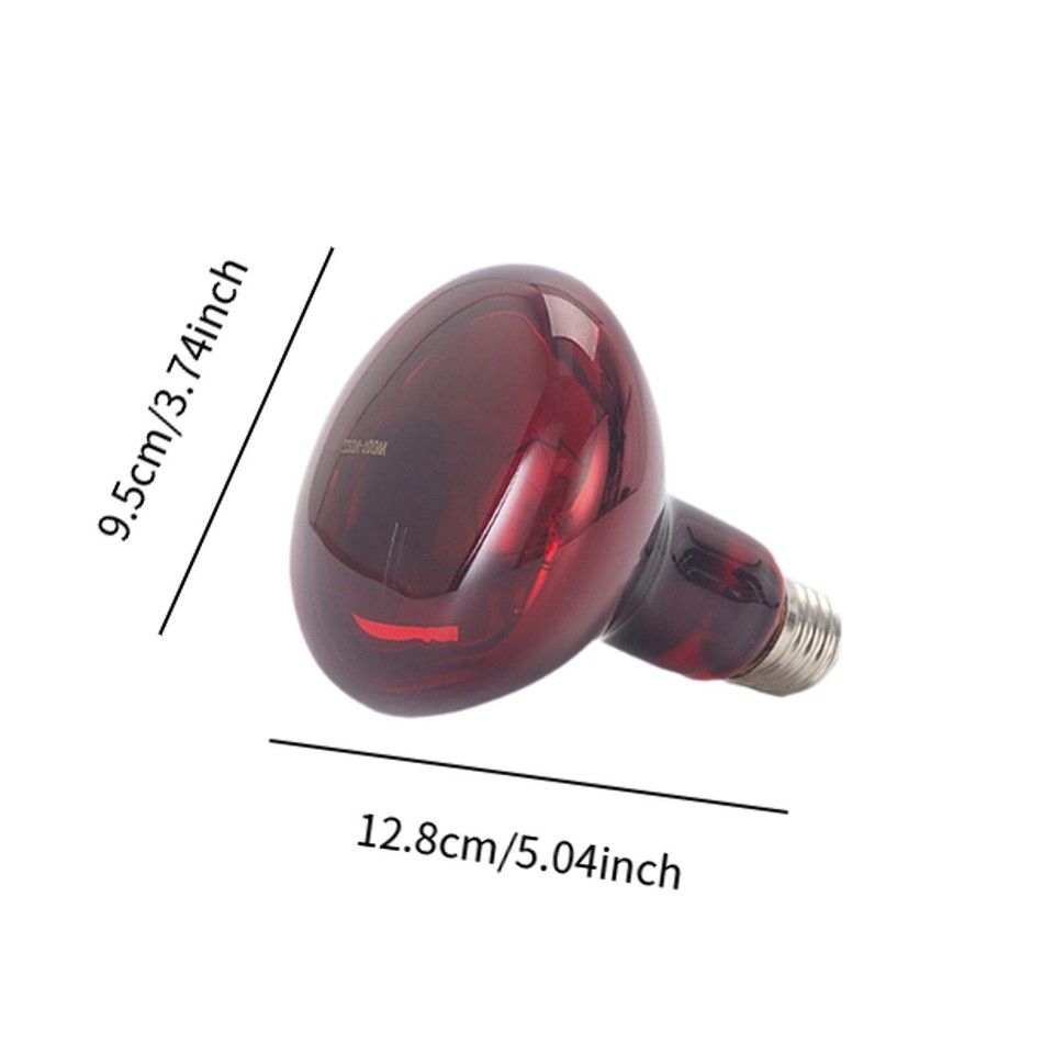 Infrared Bulb Red Heat Lamp Bulb 100W Outdoor Reflector Basking Light ...