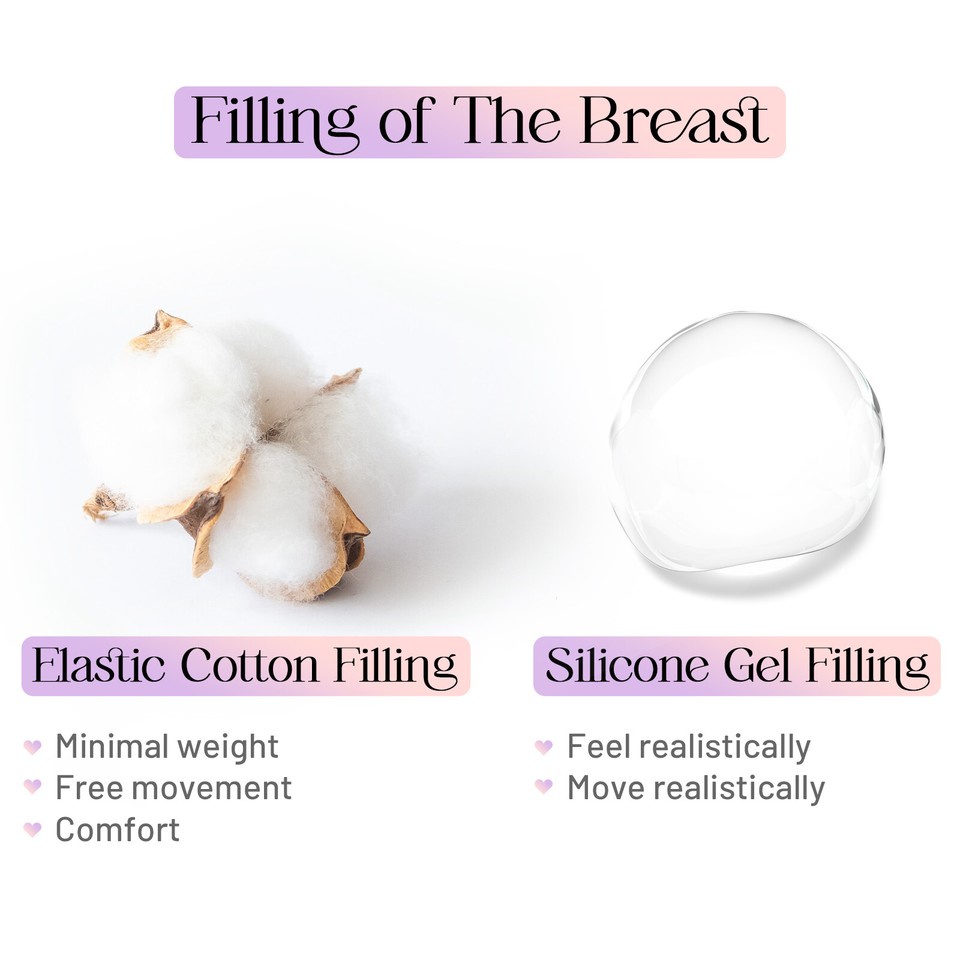 Roanyer Silicone C Cup Tube Top Breast Forms Diaguise Boobs For ...