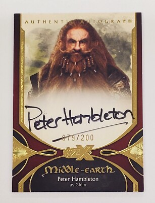 2022 Cryptozoic CZX Middle Earth Autograph PH-G Peter Hambleton as ...
