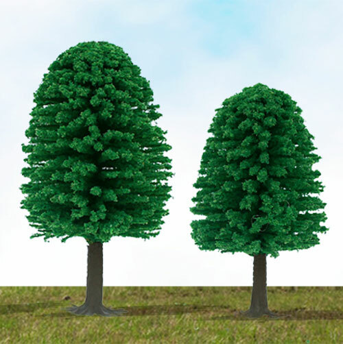 MP SCENERY 24 Pine Trees HO Scale Architectural Model Trees Railroad ...