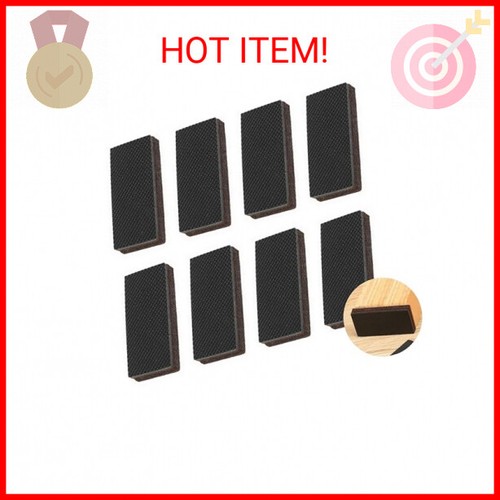 Rectangle Non Slip Furniture Pads 8 Pieces 1x2 inch, Anti Slip Rubber ...