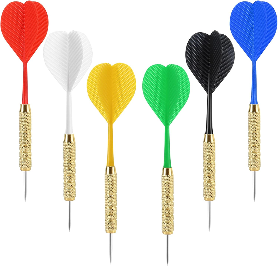 18 Pack Steel Tip Darts, 18 Grams Metal Tip Dart Set, Darts Metal Tip ...