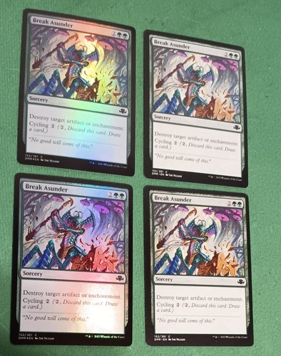 MTG 4x Break Asunder (2 Foil) - Dominaria Remastered - Sorcery 152 | eBay