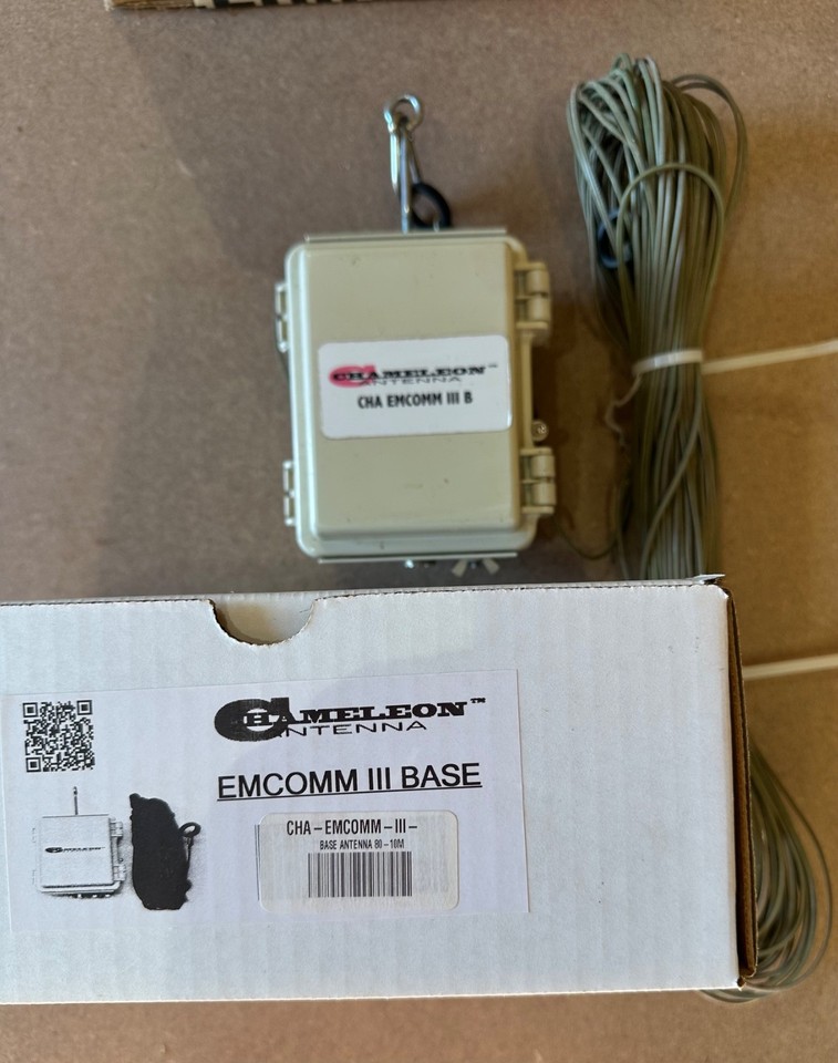 Chameleon Antenna Emcomm-III Base Antenna 80-10M - Include 50' RG-8X ...
