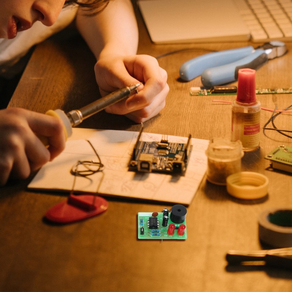 5 Set Electronics Training Board Soldering Project for Beginners Kit ...