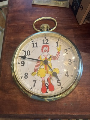 McDonald's Vintage Store Display Wall Clock Made in 1978 Rare15.3 x 11 ...