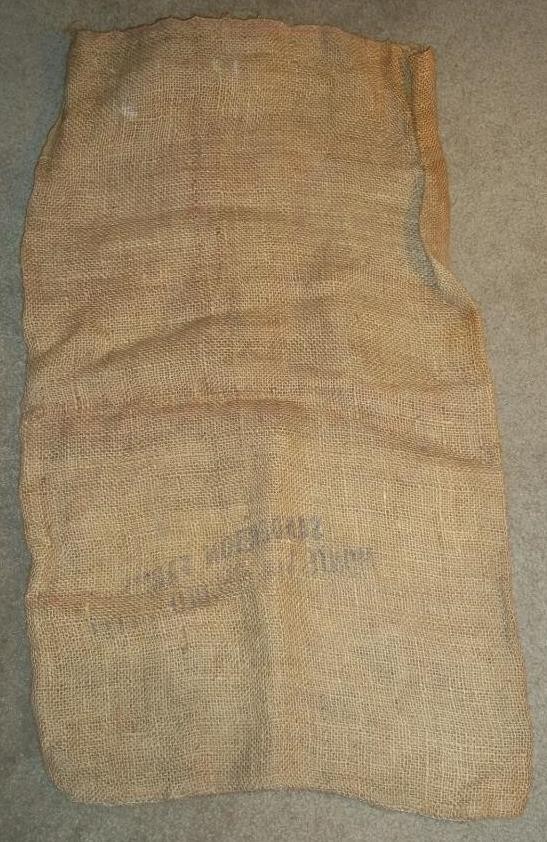 VINTAGE BURLAP BAG / GUNNY SACK WESTERN GROWN POTATOES, MONTE VISTA ...