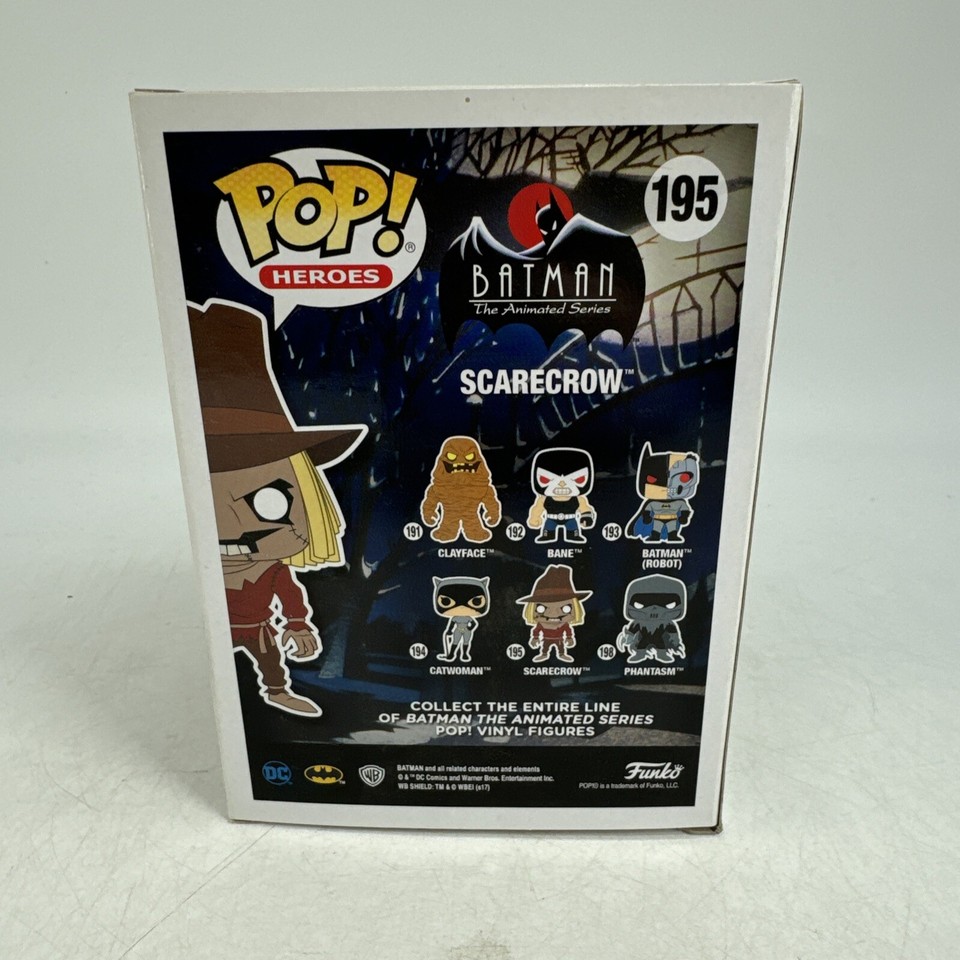 Funko Pop! Scarecrow #195 VAULTED Batman Animated DC Comics | eBay