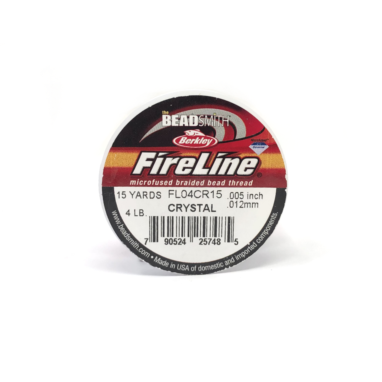 BeadSmith FireLine Thread Braided Wire Crystal Clear & Black Stringing ...