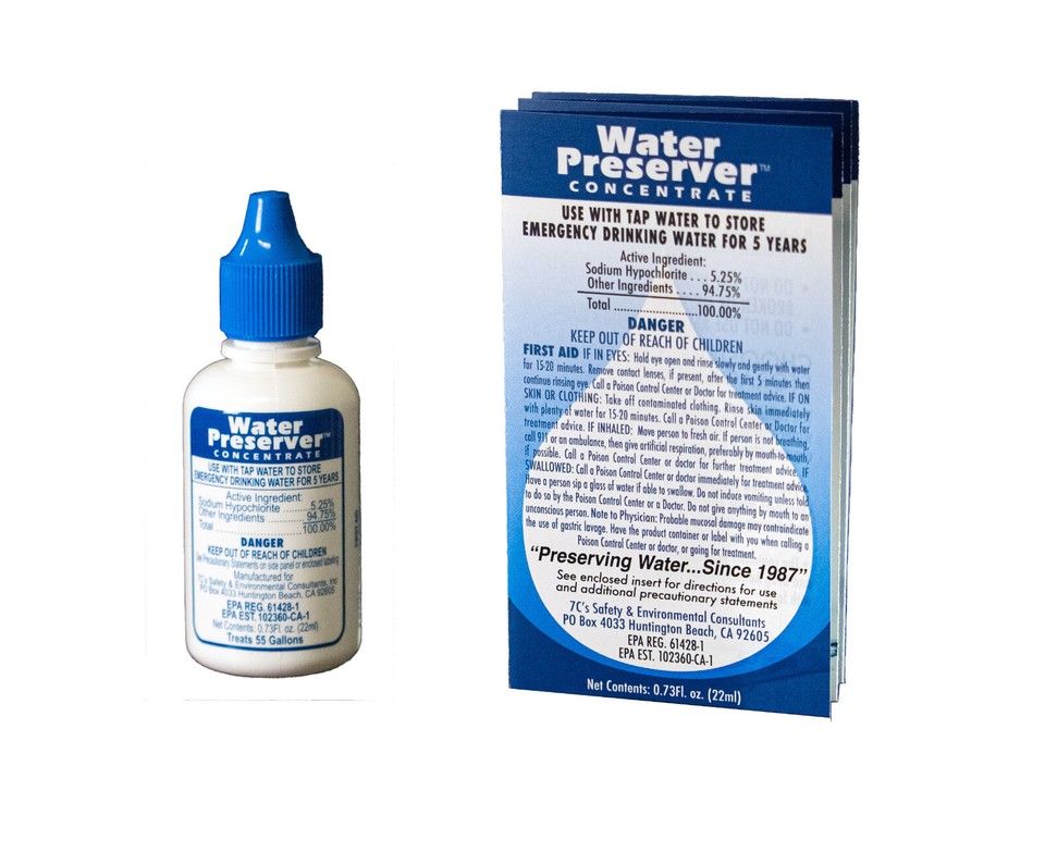 Water Preserver Concentrate For 55 Gallon Drum Storage 5 Year Shelf ...