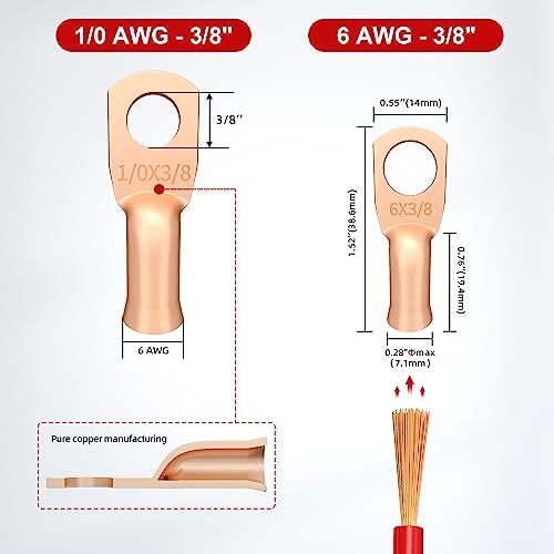 Marine Bus Bar 12V 250A Power Distribution Block 12 Volt DC Busbar 3/8 ...