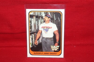 1991 Merlin WWF Superfly Jimmy Snuka #148 /150 Italian Wrestling Pack ...