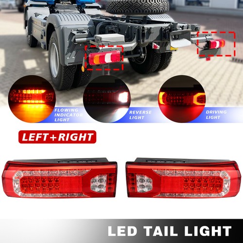 2X Tail Light Fit Atego Actros MP4 MP5 Rear Lamp LED Stop Fog Light ...