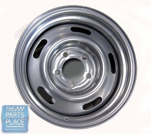 GM 15X7 Silver Powder Coated Rally Wheel 4.25" Backspacing | eBay