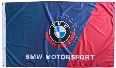 BMW Flag Large Knitted Polyester Collectable Mancave Motorsport Flag ...