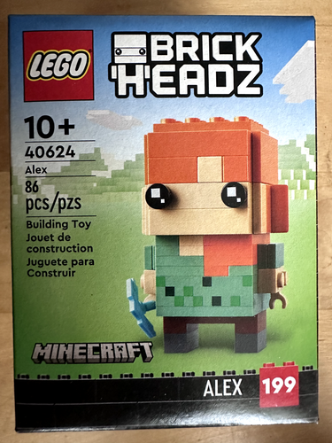 LEGO MINECRAFT BRICKHEADZ 40624 Alex NISB New & Sealed | eBay