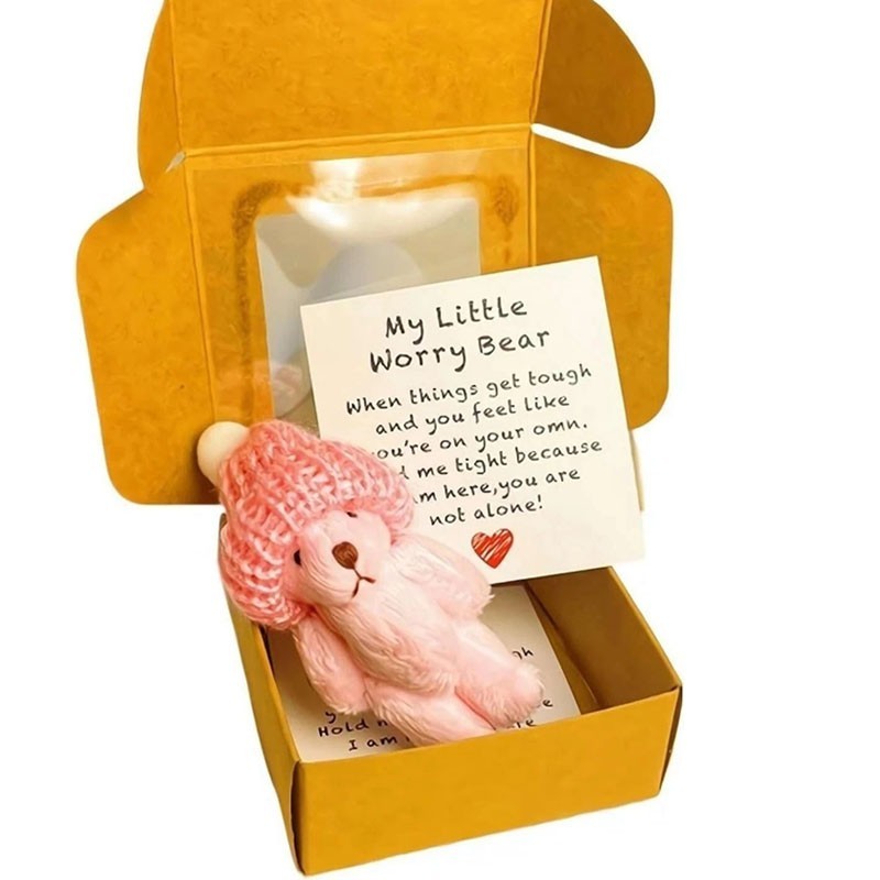 A TeddyBear Hug in a Box,A Little Pocket Bear Hug,Handmade Mini Plush ...