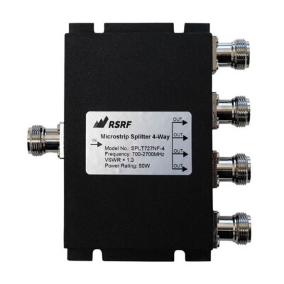 N-Female Wilkinson Microstrip Signal Splitters 4 Way 700 – 2700 MHz | eBay