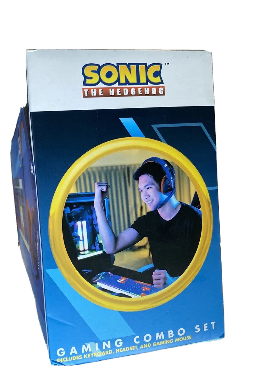SONIC The HEDGEHOG Gaming Combo Set: Keyboard + Headset + Mouse SEGA ...