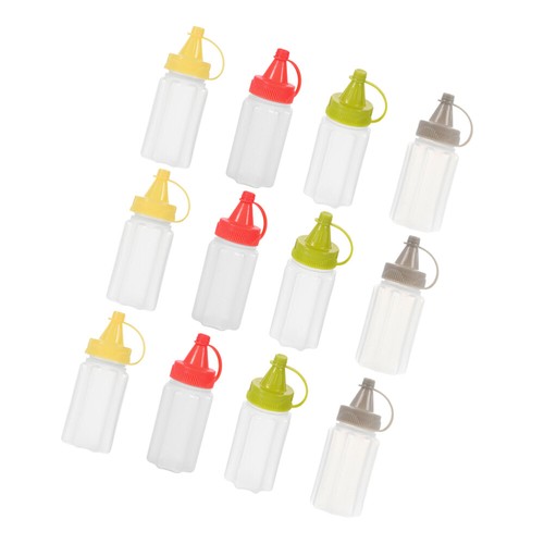16 Pcs Seasoning Sauce Bottle Mini Squeeze Ketchup Travel Condiment ...