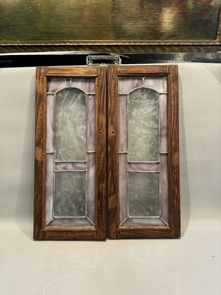 Vintage Leaded Glass Cabinet Doors Cabinets Matttroy 2785