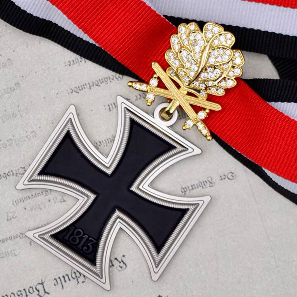 WWII German Knights Cross of the Iron Cross oak leaves swords ...