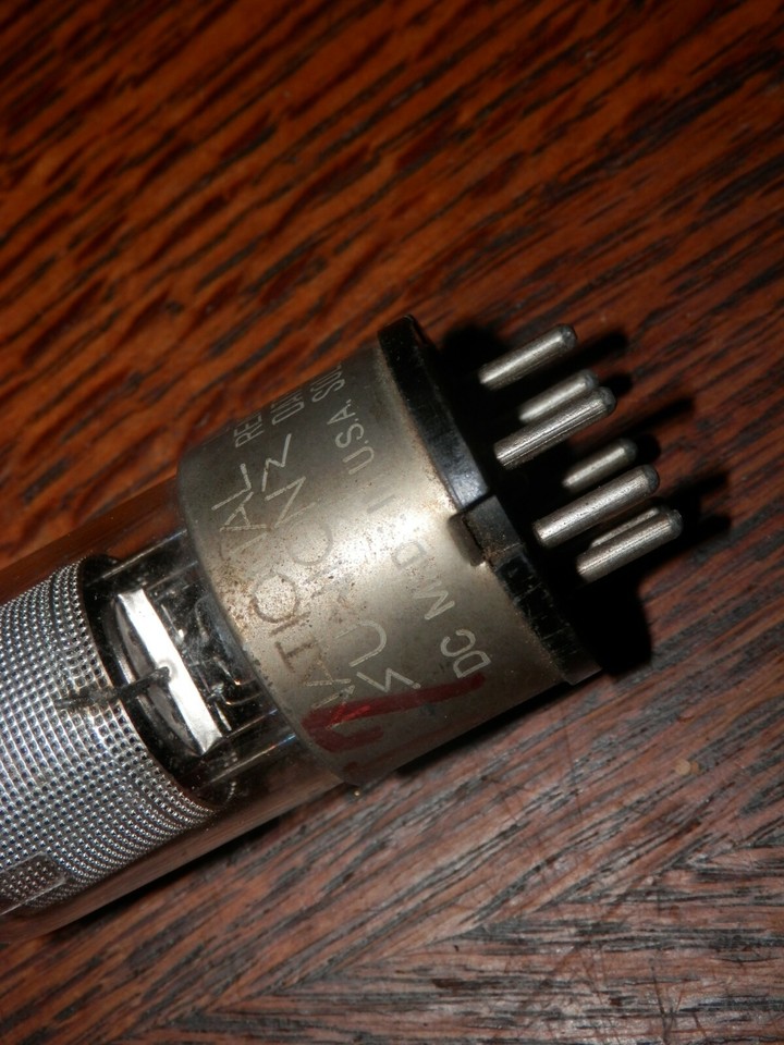 National Union 6U7 GT Radio Vacuum Tube, Tested, Radio Repair Estate ...
