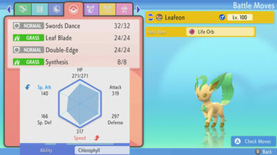 Leafeon 🌟Shiny🌟 Normal 6IV - Pokemon Brilliant Diamond & Shining Pearl ...
