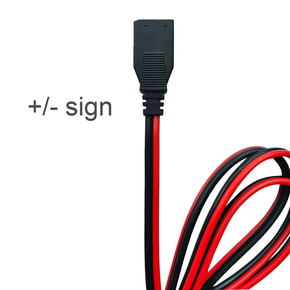 2-Wire CB Power Cable CB Radio Cigarette Lighter Plug 3 Pin Power Cord ...