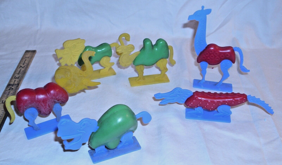 FUNNY ZOO ANIMALS PUT TOGETHER CEREAL PREMIUMS X6 | eBay