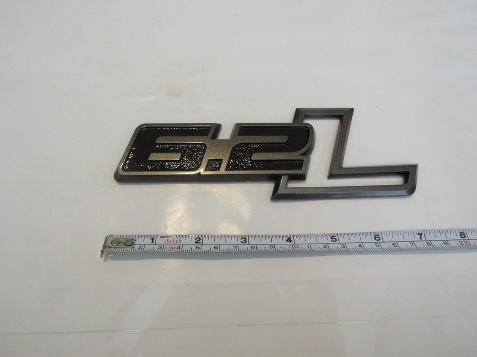6.2L GREY W BLACK FENDER OR TAILGATE EMBLEMS FIT FORD SVT F150 RAPTOR ...