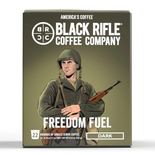 Black Rifle coffee freedom fuel 22kcups per box. Case of 5 box's ...