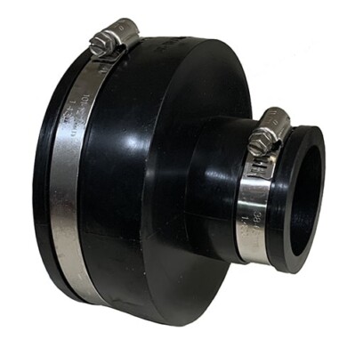 4” Inch to 3” Rubber Boot Flexible Connector Reducer Coupling (Pond ...