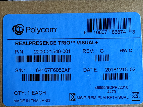 Polycom Realpresence Trio 8800 Visual+ 2200-21540-001 | eBay UK