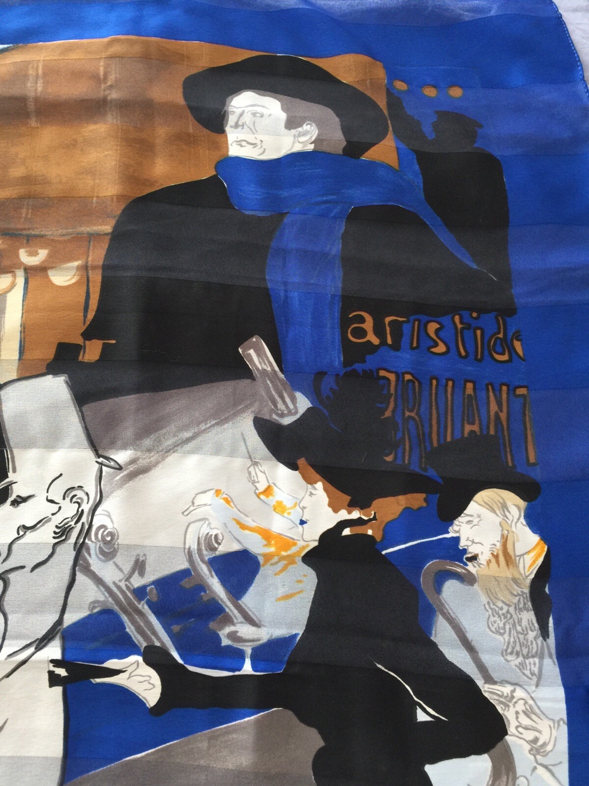 Patricia Paris Vintage Scarf Moulin Rouge Print Made … - Gem