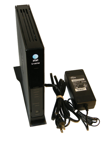AT&T U-verse Pace 3801HGV 4 port Wireless Modem Router W/ Power Supply ...