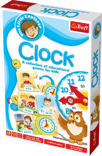 Educational Clock Game Childrens Learn To Tell The Time Card Toy ...