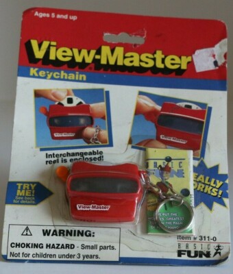 Vintage View-Master 1997 Basic Fun Miniature Keychain Toy with Reel ...