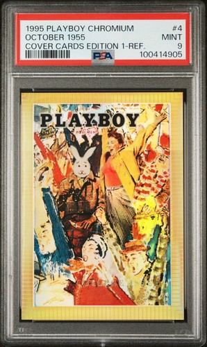 1995 PLAYBOY CHROMIUM COVER CARDS EDITION 1 4 OCTOBER 1955 REFRACTOR ...