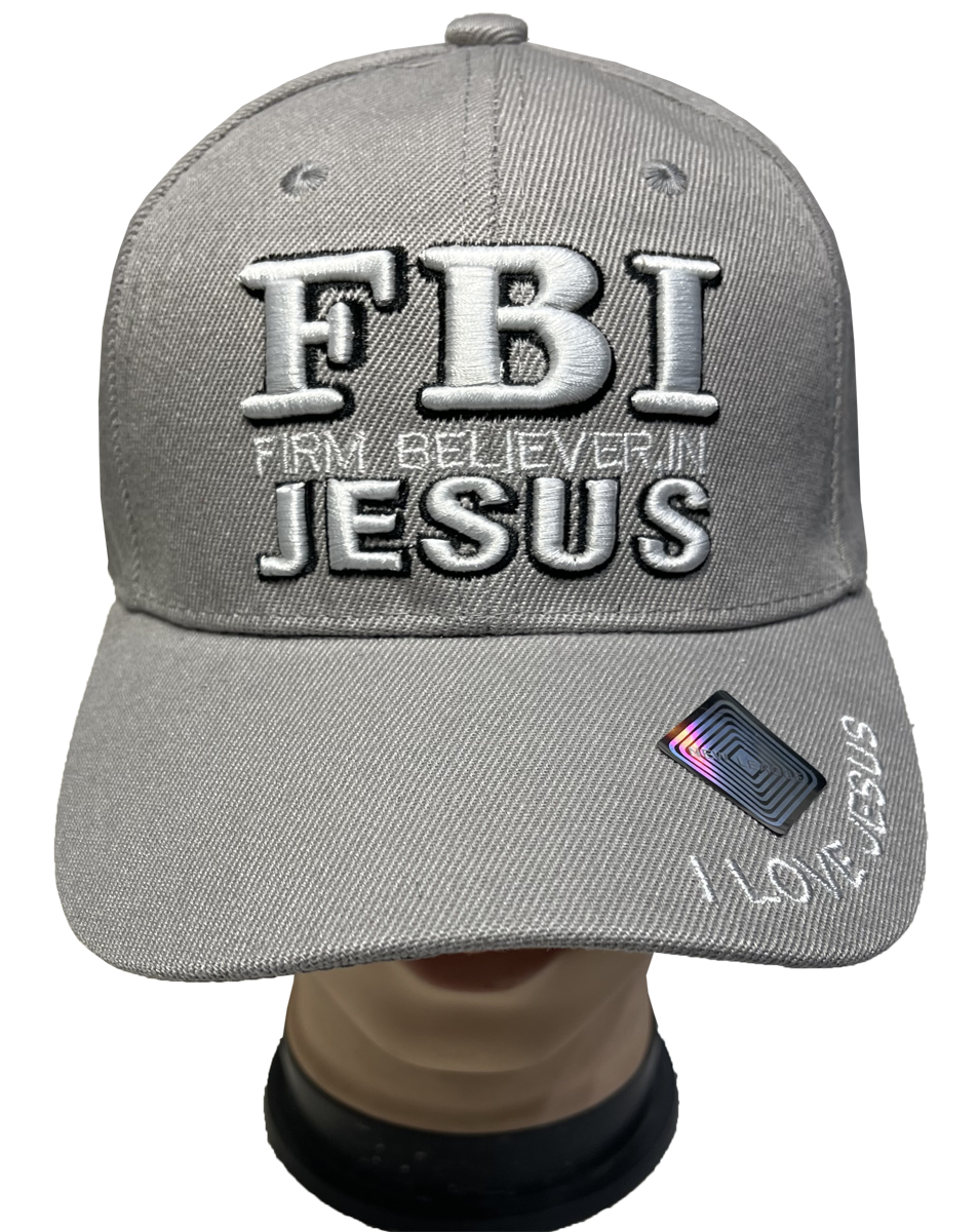 FBI FIRM BELIEVER IN JESUS Religion Adjustable Baseball Cap Hats LOT 1 ...