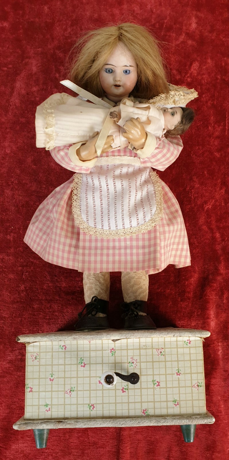 AUTOMATIC DOLL. MUSIC BOX. ARMAND MARSEILLE. MADE IN GERMANY. XIX-XX ...