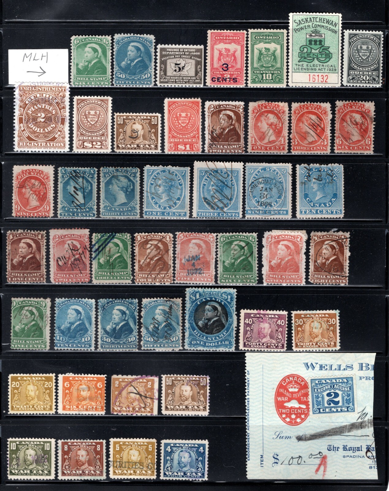 💥 Mint and Used Selection of 46 Canada Revenue Stamps, C/V $187 CDN | eBay