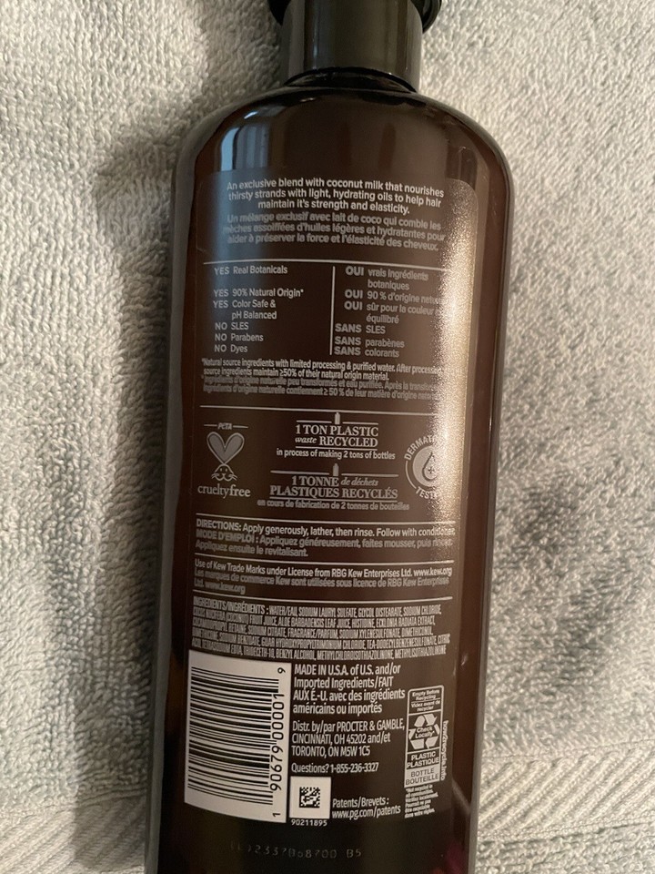 Herbal Essences Real Botanicals Shampoo Coconut Milk Hydrate - 13.5 fl ...